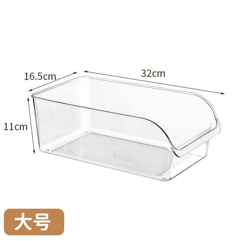 Прозрачный наклонный холодильный контейнер для хранения, утолщенный, большой емкости, автоматическая заправка, органайзер для напитков, многофункциональная классификация овощей и фруктов