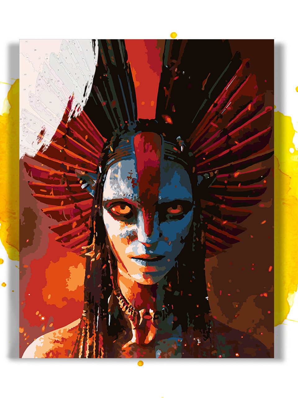 Картина по номерам на холсте Аватар 3 - Варанг портрет, 40 х 50 см