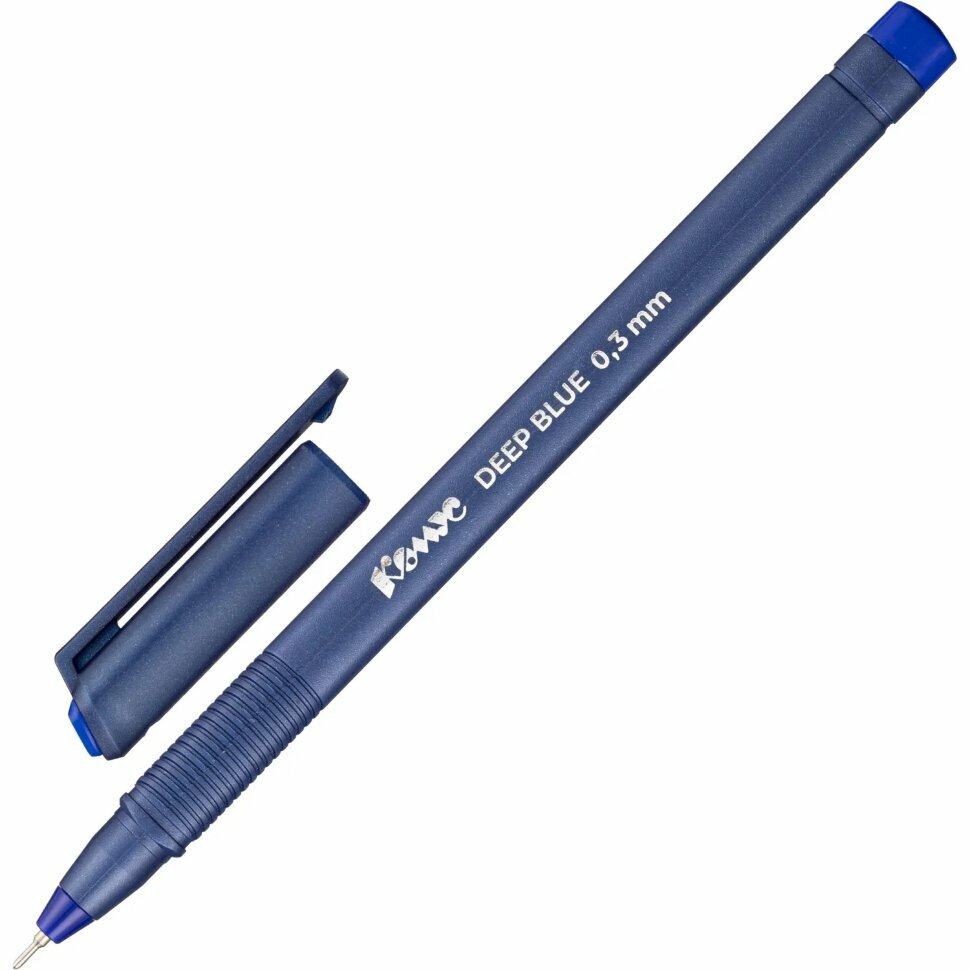 Ручка шариковая неавтомат. Комус Deep Blue, д. ш.0,5мм, лин.0,3мм, син, 2226146