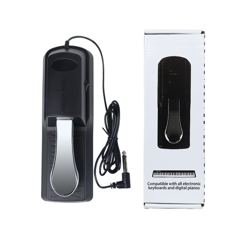 Педаль сустейна для электропиано, переключатель для цифрового синтезатора, металлическая ножная педаль, универсальный аксессуар для музыкальных инструментов.