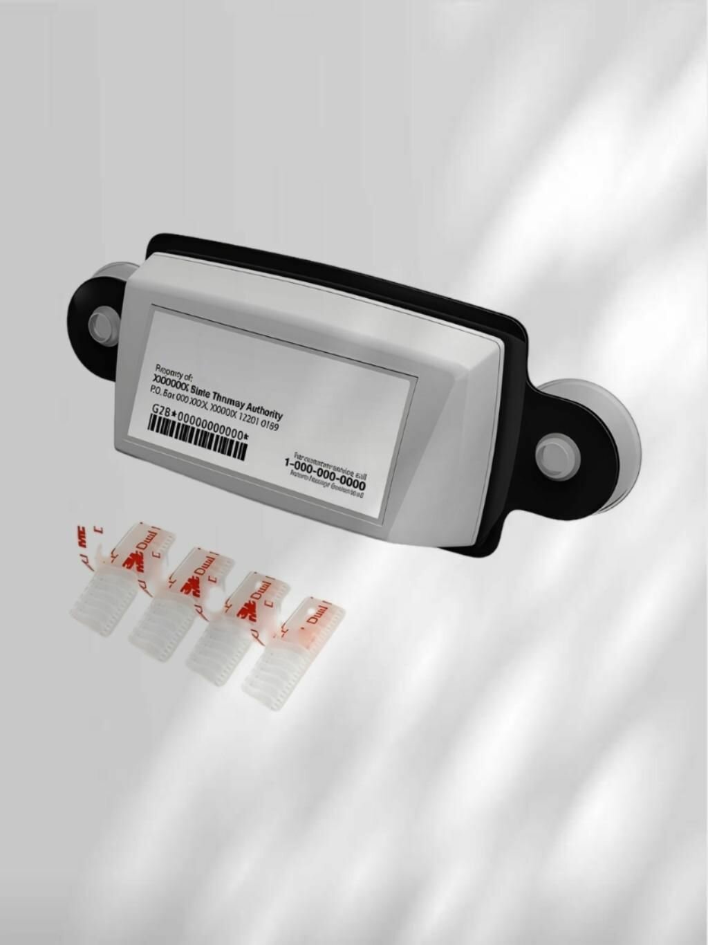 Держатель транспондера для лобового стекла из прозрачного акрила, Черный