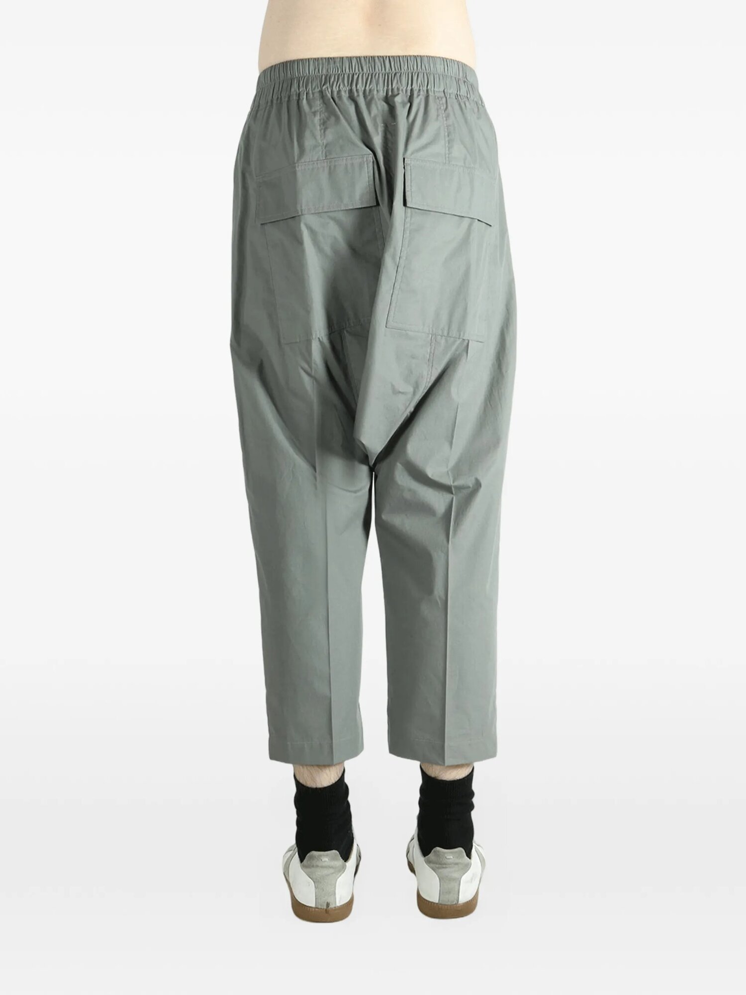 Брюки Rick Owens Drawstring-waist trousers, размер 46, green — фото 1