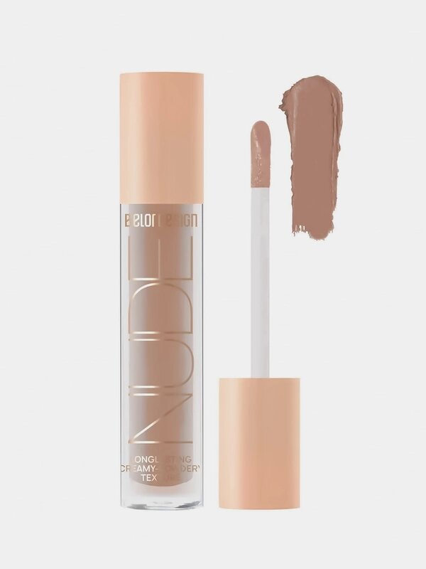 Тени для век Belor Design Nude Harmony, жидкие, матовые, тон 8 - тауповый, 4.6 г