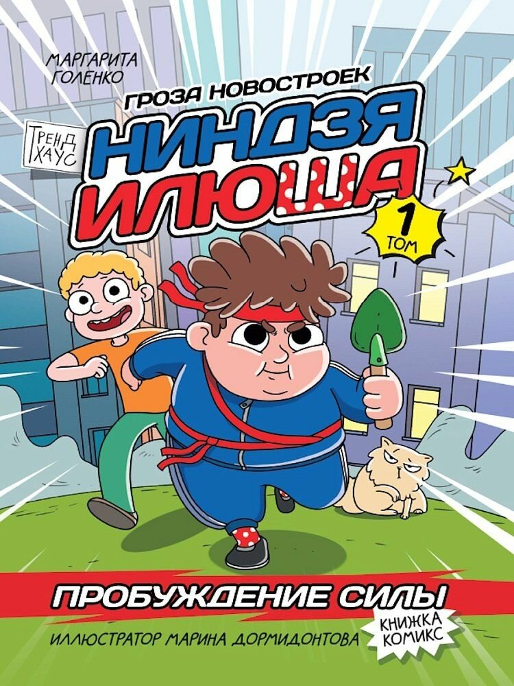 Книжка-комикс. Гроза новостроек ниндзя Илюша. Том 1. Пробуждение силы