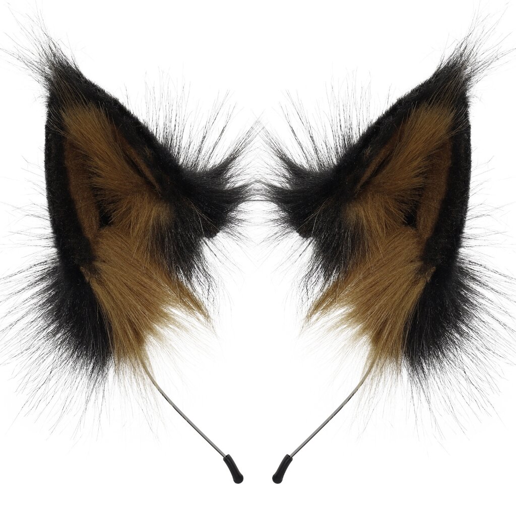 Повязка На Ухо Лисы На Хэллоуин-Черно-Коричневый