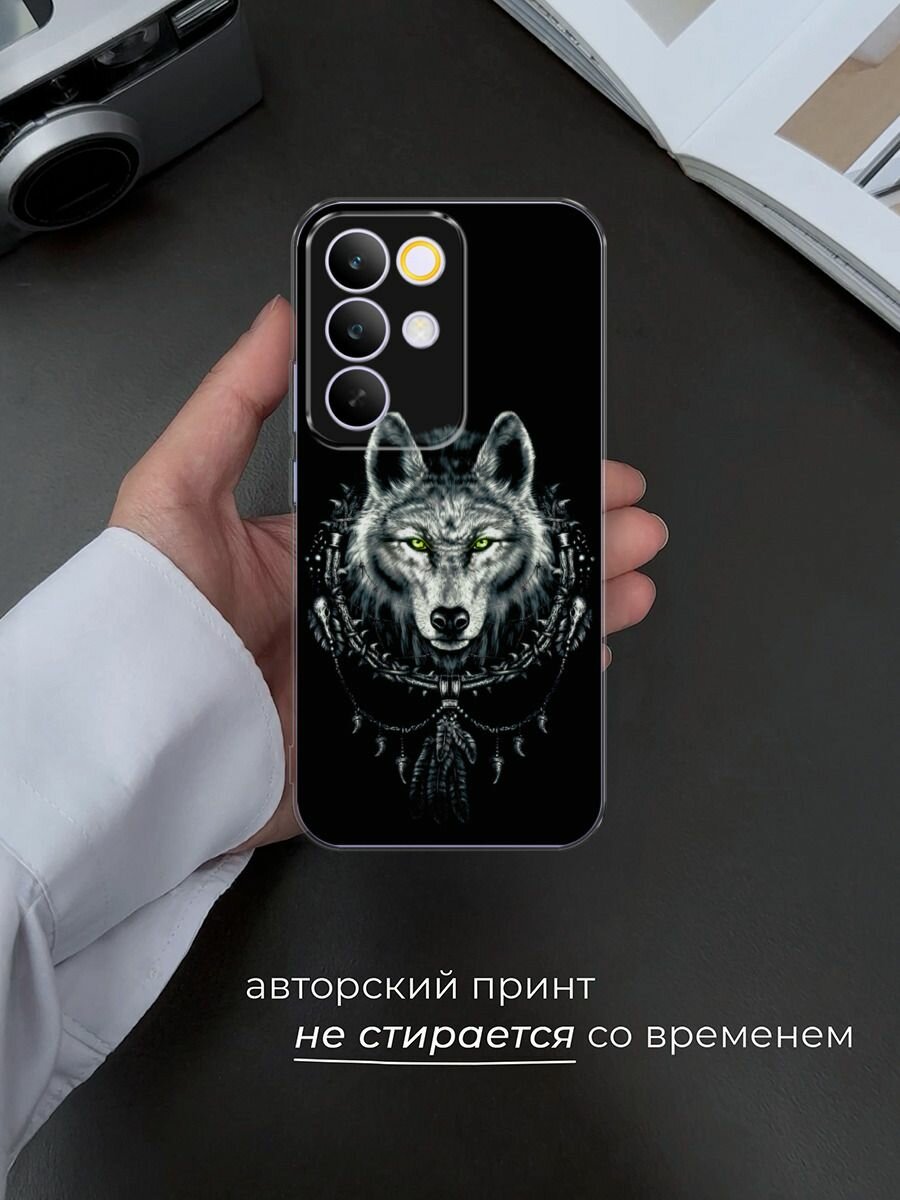 Чехол на Realme C85 Pro / Реалми C85 Про с принтом Волк оберег — фото 1
