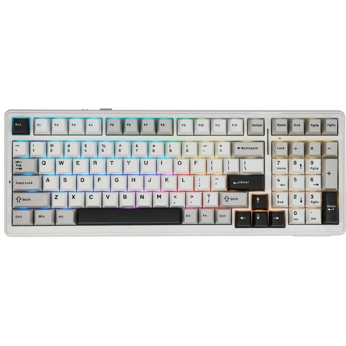 Клавиатура игровая AULA F99 Gray-White-Dark Gray Reaper Switches