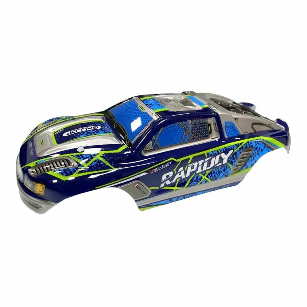 Кузов для радиоуправляемой машины масштаба 1:16, синий, окрашенный, прочный сменный корпус для моделей 16101, 16102