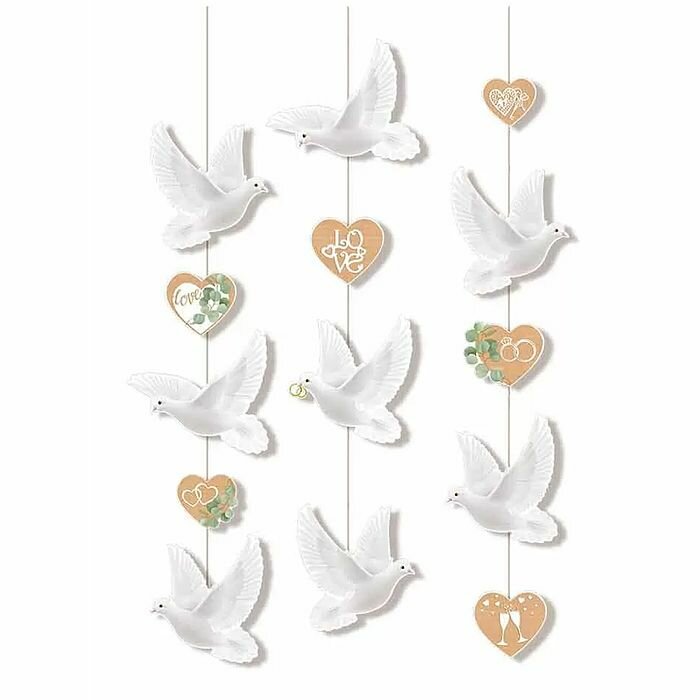 Набор оформительский Горчаков "Свадебные голуби" 3 нити 150 см