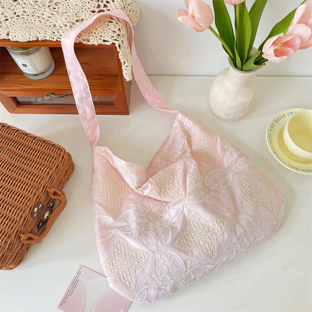 56141 Новая женская сумка на плечо в китайском стиле с объемной вышивкой в иностранным стиле, большая вместительная сумка для подмышек, новая рабочая сумка на плечо