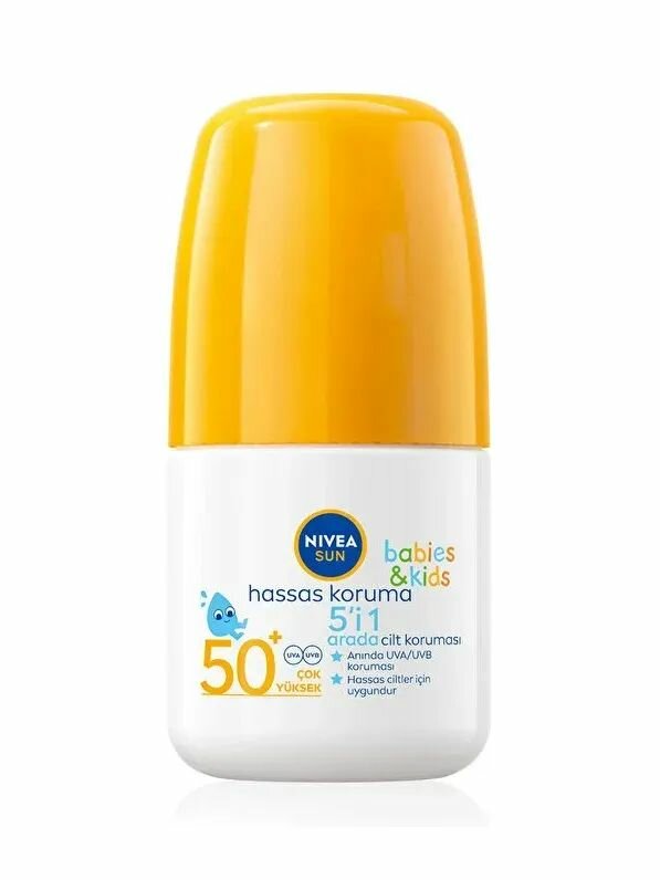 Nivea Sun Солнцезащитный ролик для детей с чувствительной кожей SPF50+, 50 мл