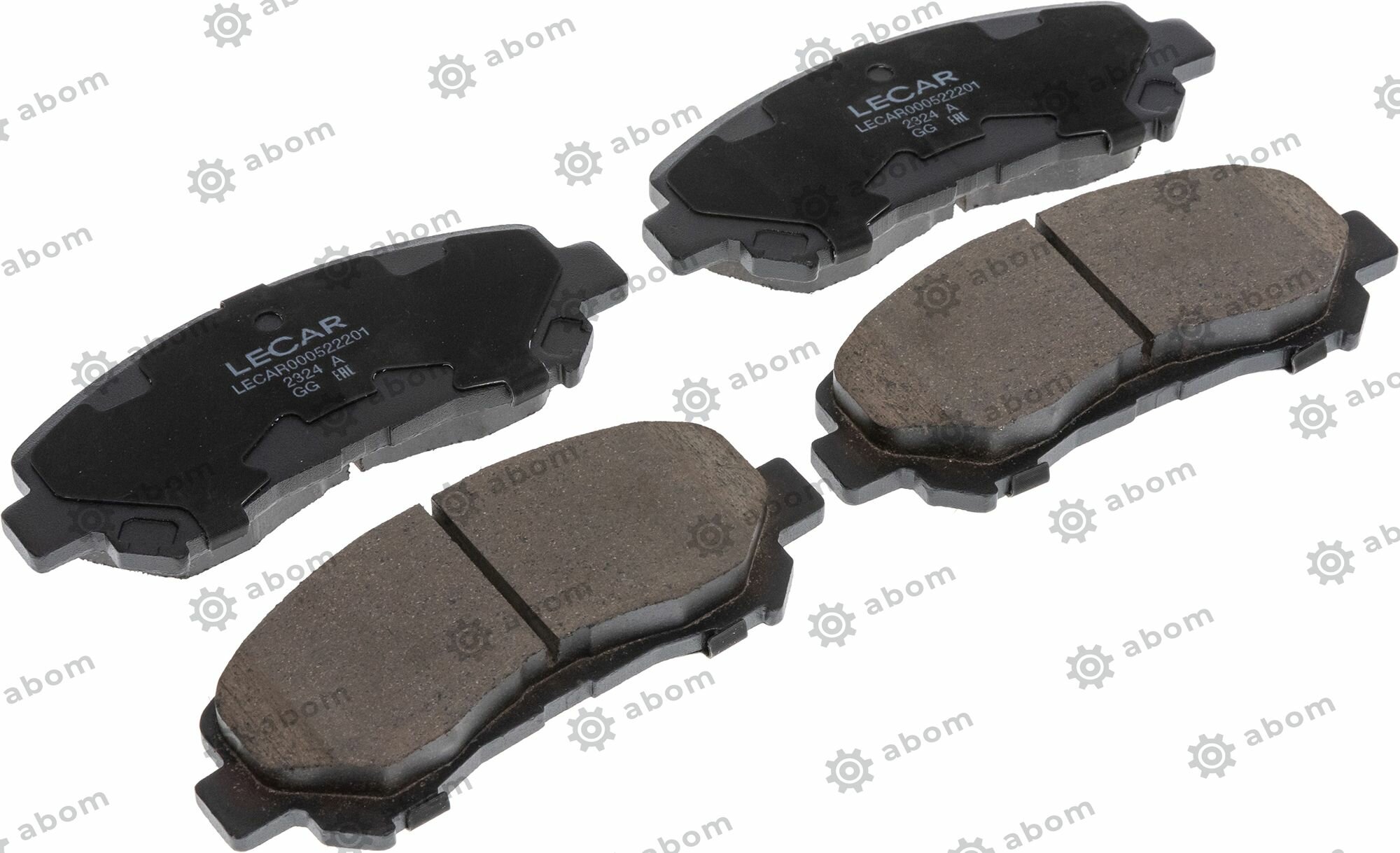 Колодки передние NISSAN Qashqai 06-> X-Trail 07-> сист. Akebono LECAR LECAR000522201