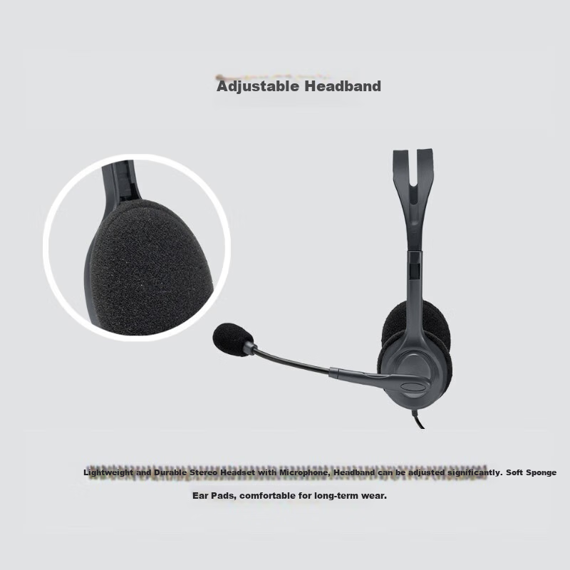 G (Logitech) H111 Enterprise Multi-function Headset Wired Headphones — фото 1