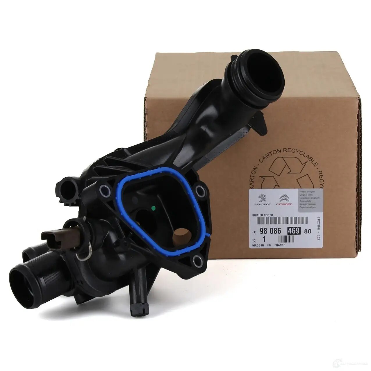 Оригинальный термостат с корпусом с датчиком Citroen Berlingo C3 C4 C5 DS3 DS4 Peugeot 2008 207 208 3008 308 408 5008 508 Partner Partner Tepee CITROEN/PEUGEOT 32076929 9808646980