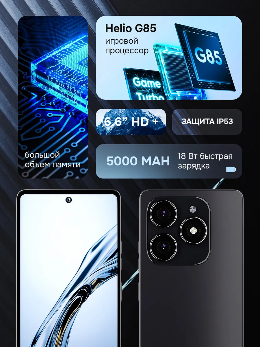 Смартфон TECNO SPARK 20 8+128GB — фото 1