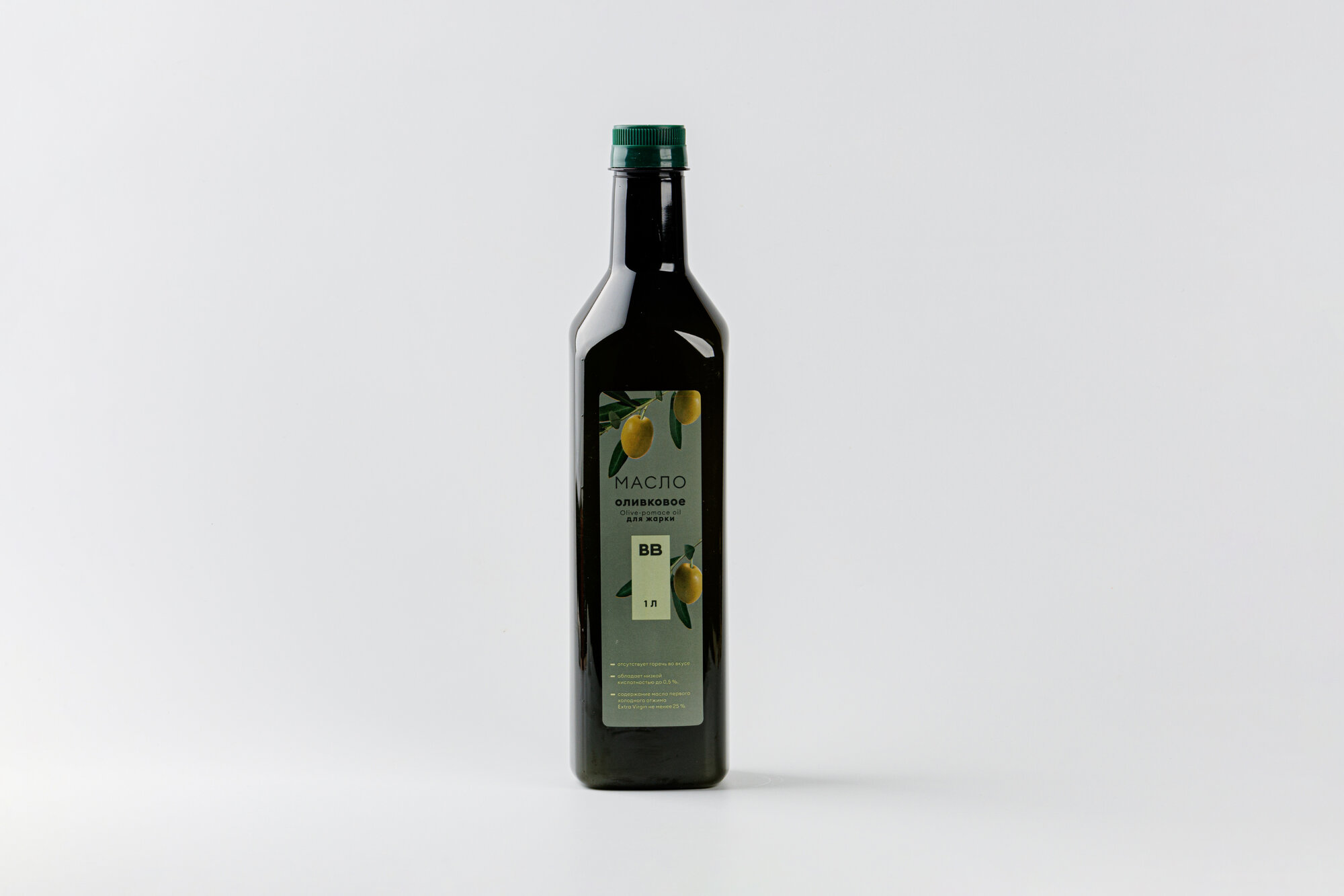 Масло оливковое ВкусВилл Olive-pomace Oil, для жарки, рафинированное, 1 л