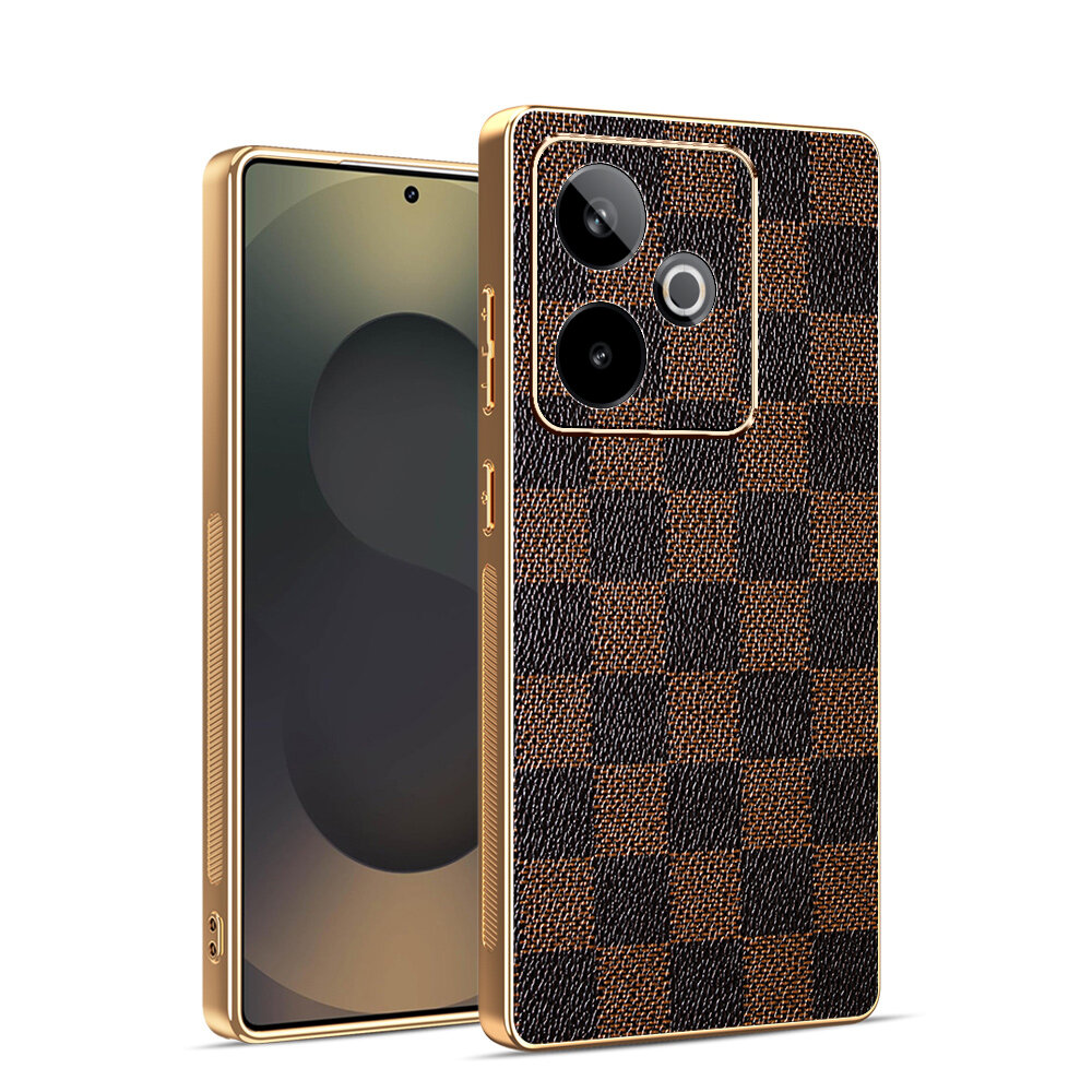 Чехол для Realme GT 7 / Реалми ГТ 7, глянцевая поверхность, пластик, защита камеры, ударопрочный, realme, Realme GT 7, чехол-кардиомонитор, brown, KDSjindiandu Realme GT 7