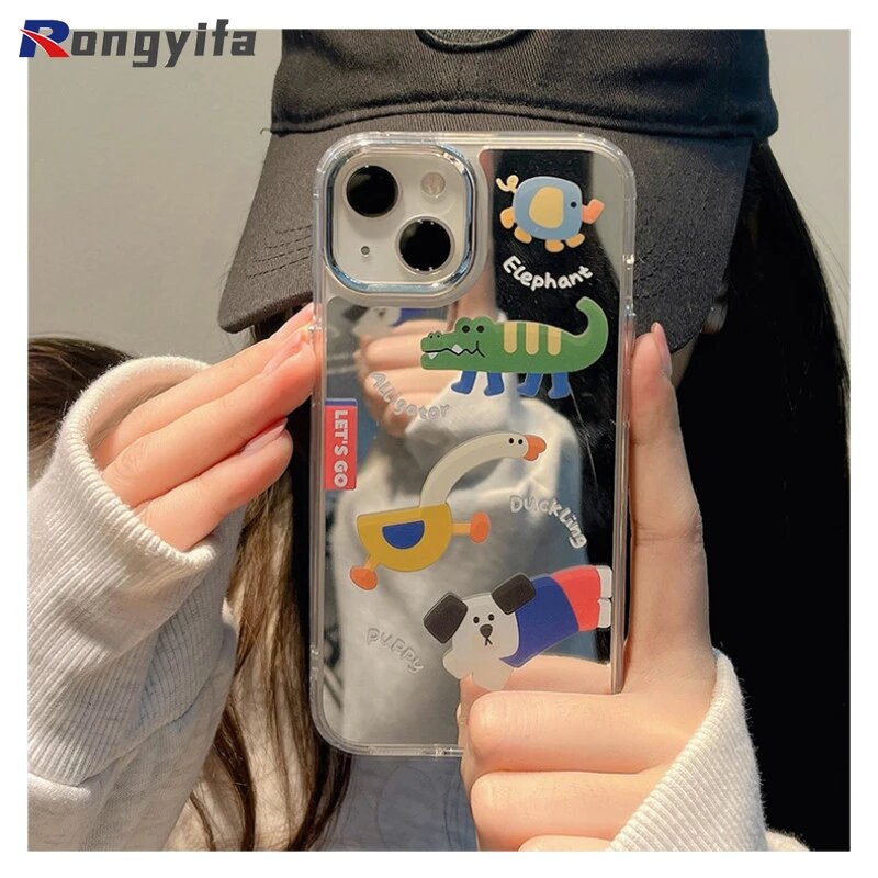 Чехол для телефона Samsung Galaxy S25 S24 S23 S22 S21 Plus S20 FE Note 20 Ultra F55 F14 M55 M52 M34 F22 M14 с мультяшными животными