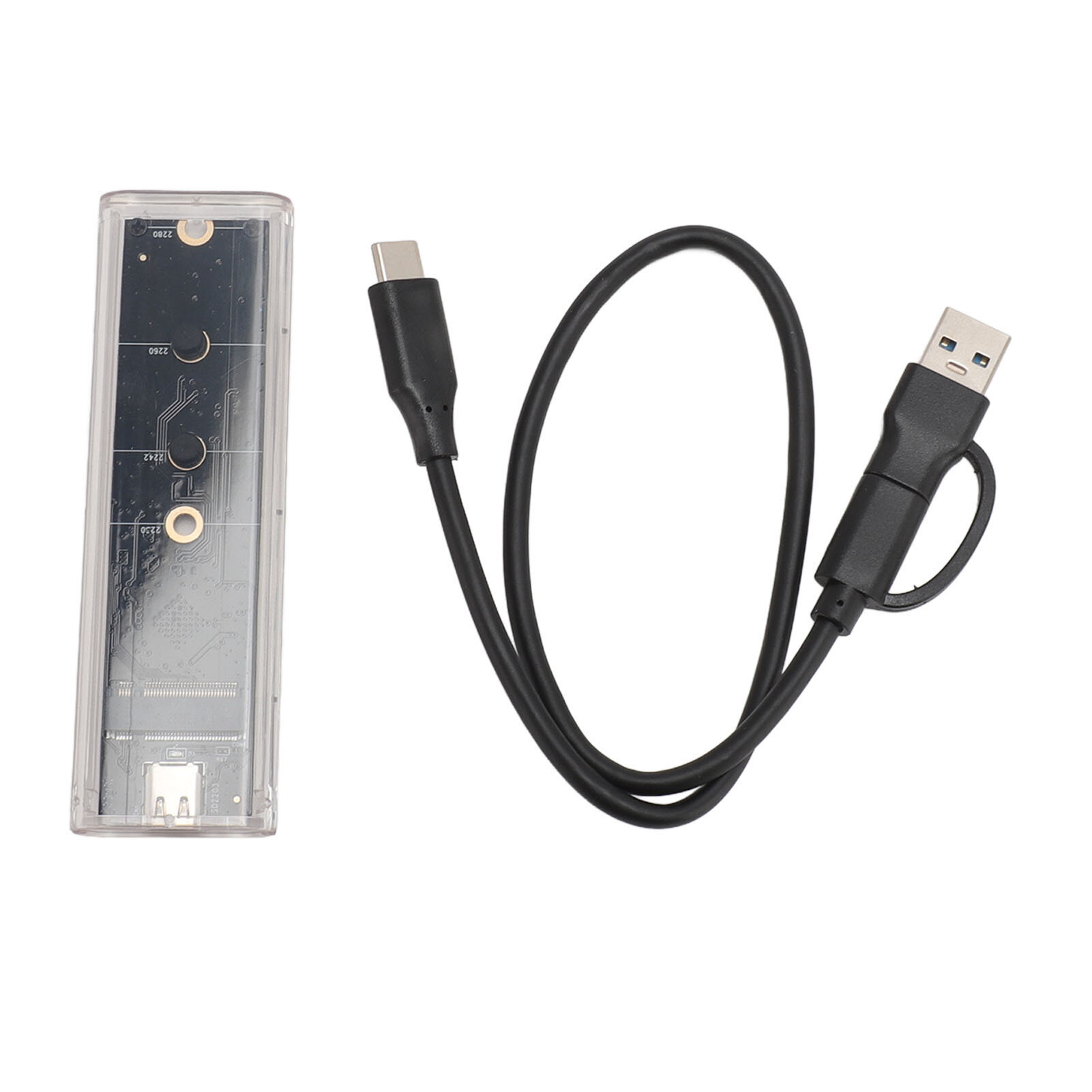 Внешний портативный корпус-адаптер для M.2 NVMe/PCIe NGFF SSD, USB 3.1 Gen2 10 Гбит/с, для Win XP/2007/7/8/10/11 (без диска)