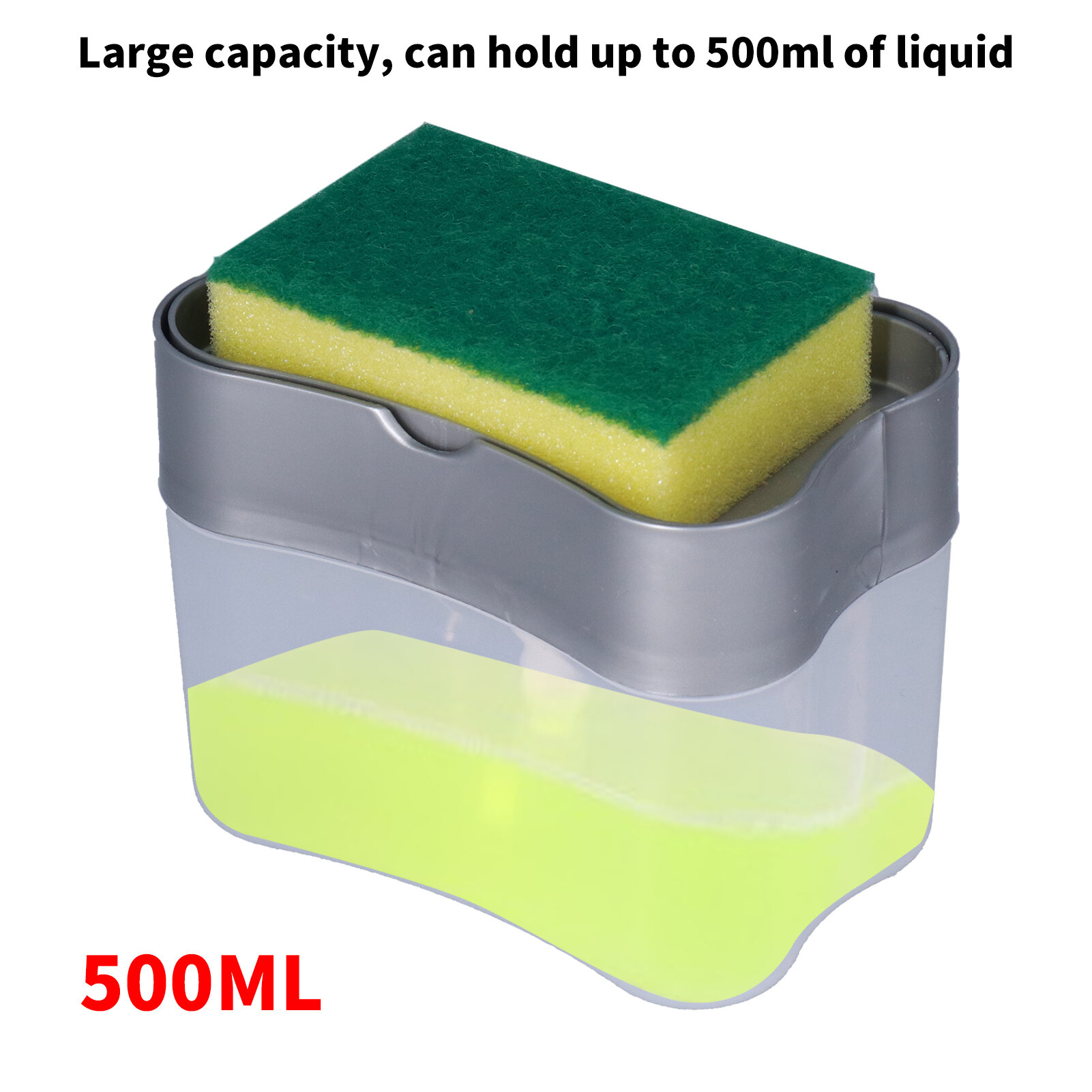 Насос для жидкого мыла, ручной пресс, контейнер для мыла, органайзер с губкой, кухонные принадлежности