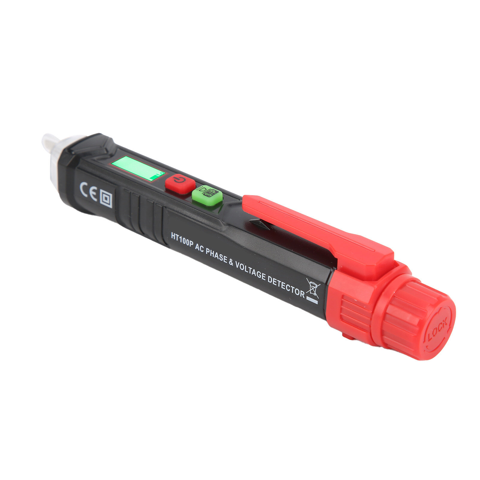Электротестер HT100P с высокой точностью, автоматическим определением последовательности фаз и интеллектуальным детектором фаз вращения 3-фазного двигателя переменного тока.