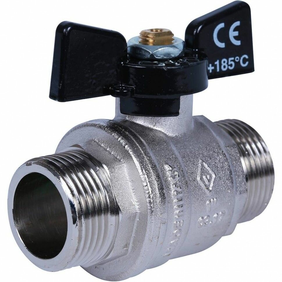 Кран шаровый НН 1' BUGATTI бабочка