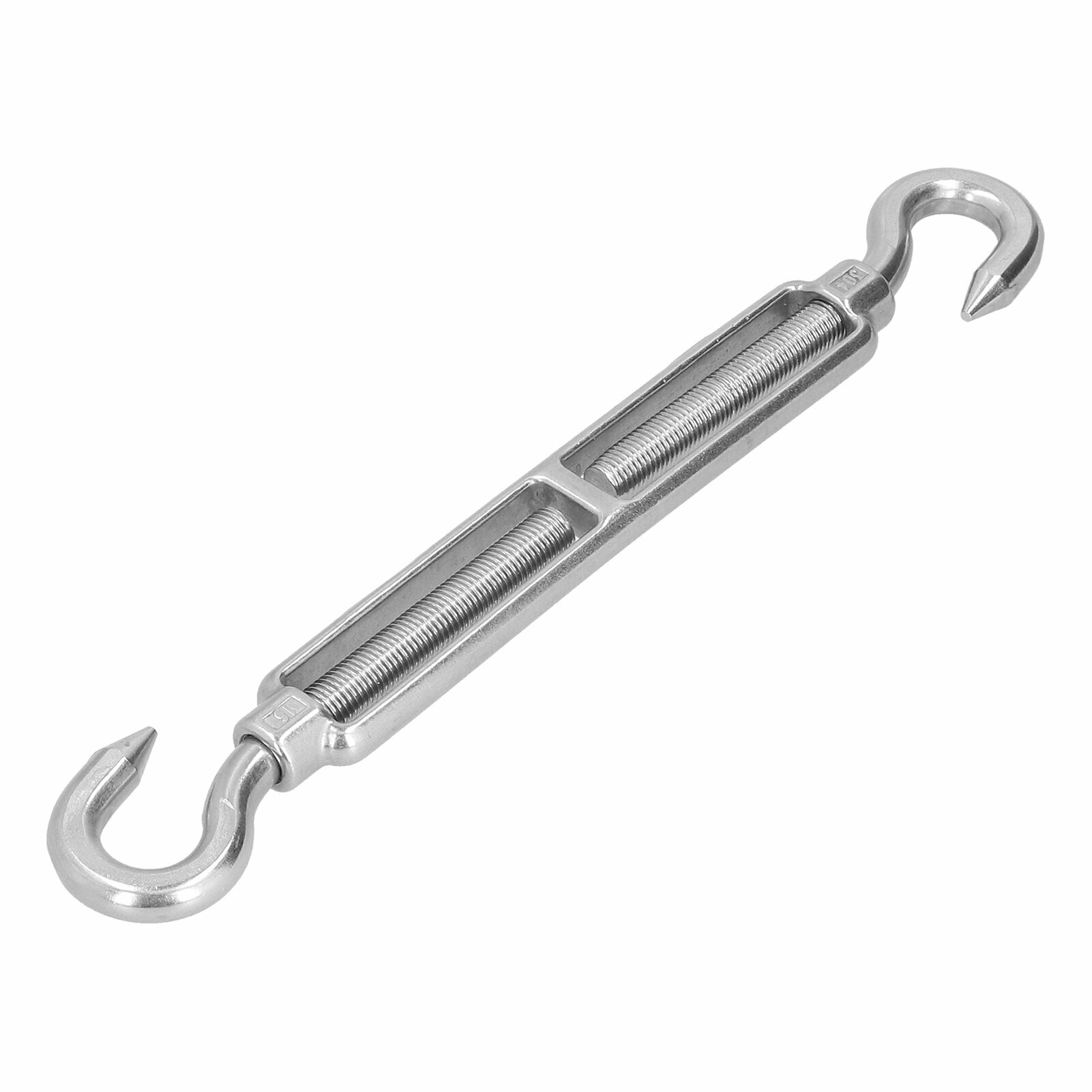 Натяжитель стального троса из нержавеющей стали 304, болт M16, регулируемый талреп, крюк, такелажное оборудование, тип CC.