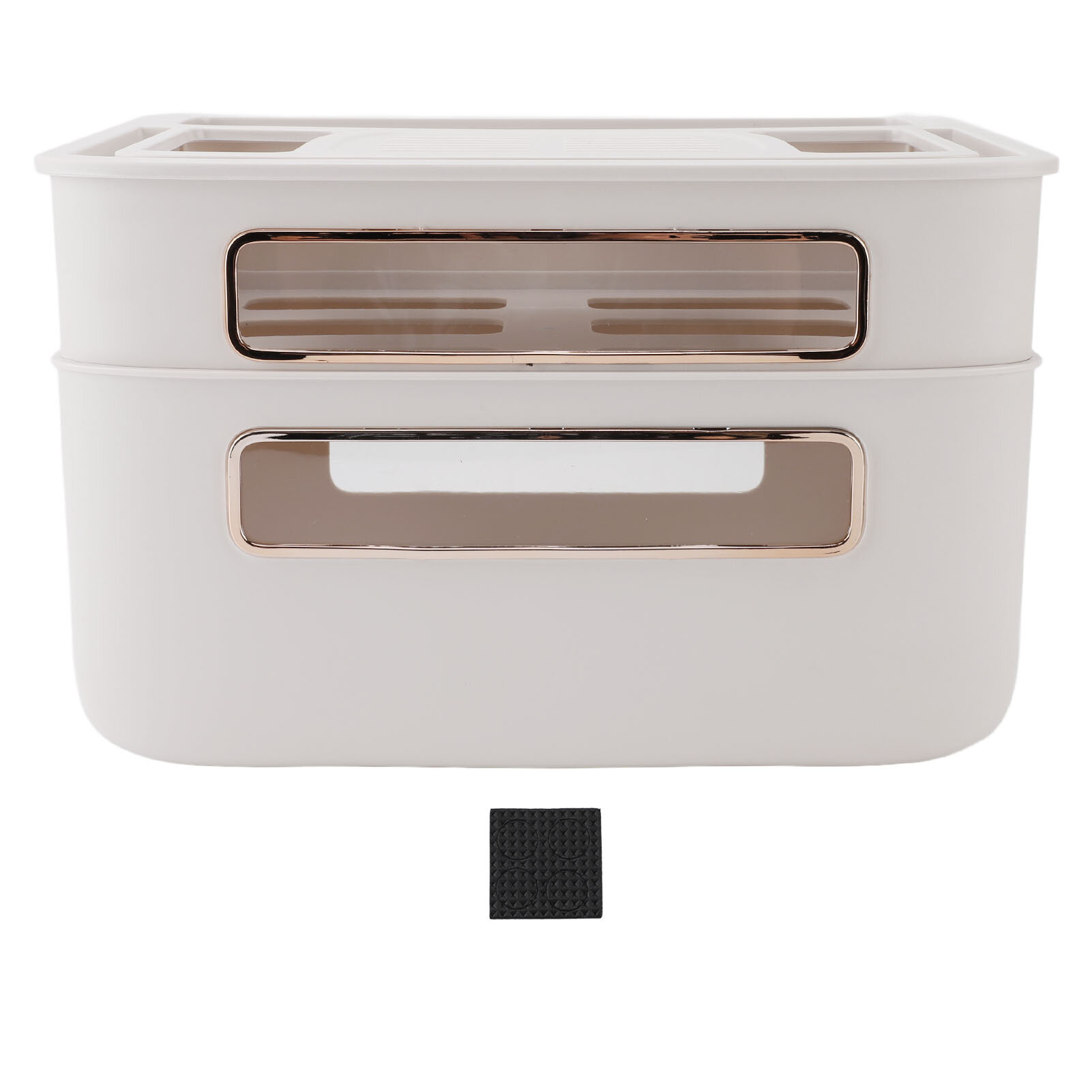 Коробка для хранения маршрутизатора, 2 слоя, пыленепроницаемая, многофункциональная, с крышкой, кабельная система управления, коробка маршрутизатора для модема, сетевой кабель, пульт дистанционного управления