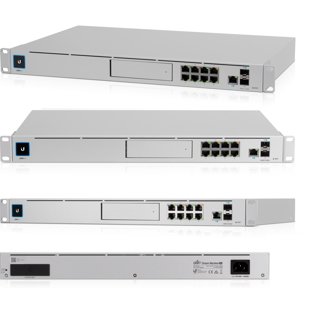 Коммутатор Ubiquiti Dream Machine Pro 8xGbLAN 1x10G SFP+ 1xGbWAN 1x10G WAN SFP+