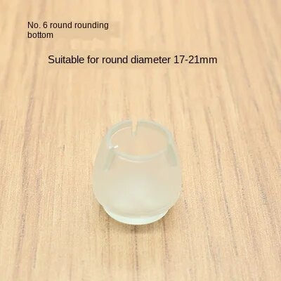 4 шт./лот, силиконовые защитные чехлы для ножек стула, подушечки для ног, мебельные чехлы для ног стола, нескользящие защитные накладки на пол с круглым дном NO.6