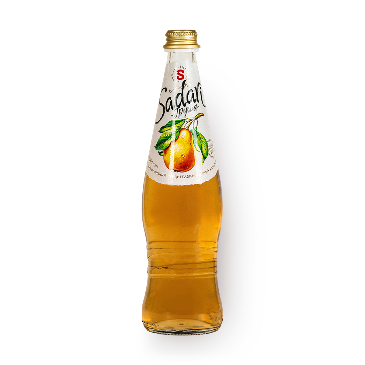 Напиток Sadari Груша, среднегазированный, 0,5 л, стекл. бутылка
