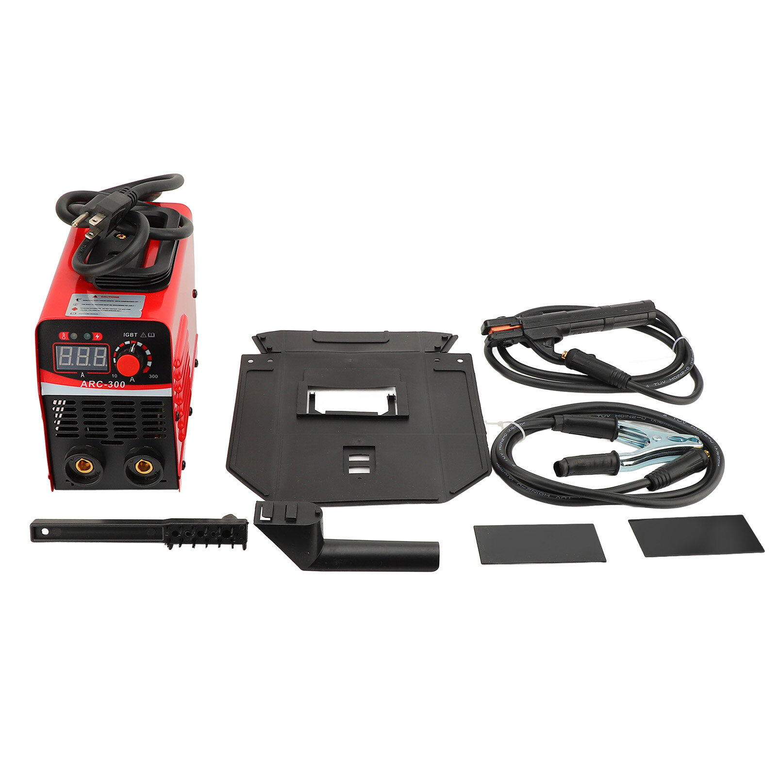 Инверторный сварочный аппарат 20-160A, портативный мини-сварочный аппарат 6500 Вт, степень защиты IP23, ARC300, красный.