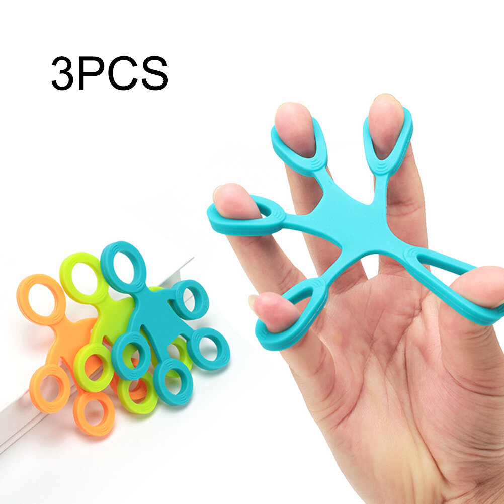 3 шт, ручка для пальцев, 3 уровня, силиконовое кольцо, усилитель, тренажер, эспандер, фитнес-эспандер, носилки
