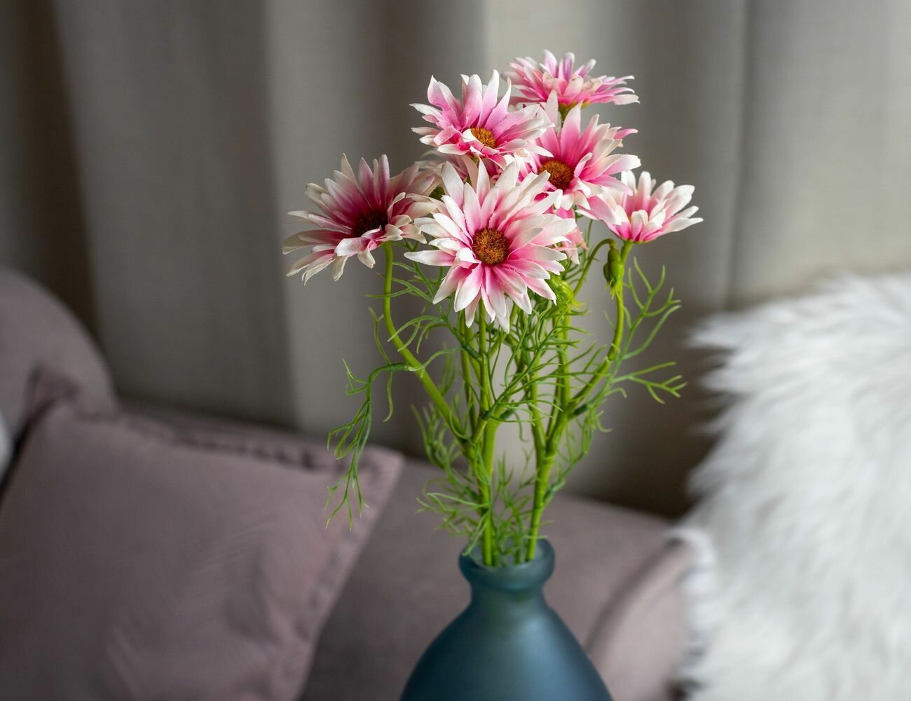 Букет из искусственных цветов нежные ромашки, пластик, 60 см, 3 шт, Edelman 1150681-набор