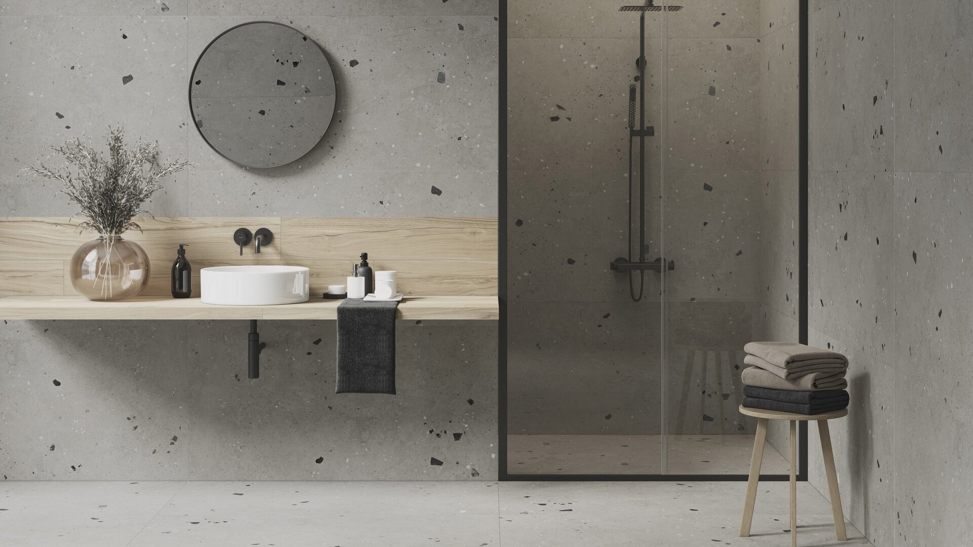 Керамогранит Kerranova Etagi Grey Beige Matt. 60x120 K-2014/MR/600x1200 под камень матовая морозостойкая