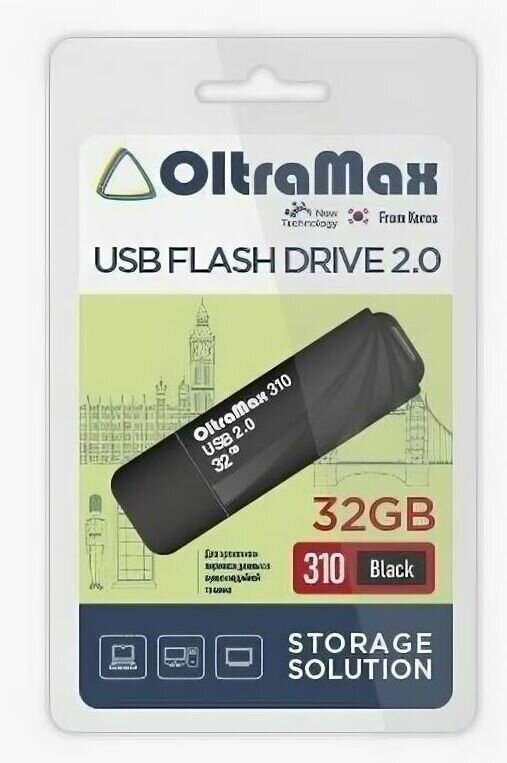 Флешка USB флеш карта OM-32GB-310-Black