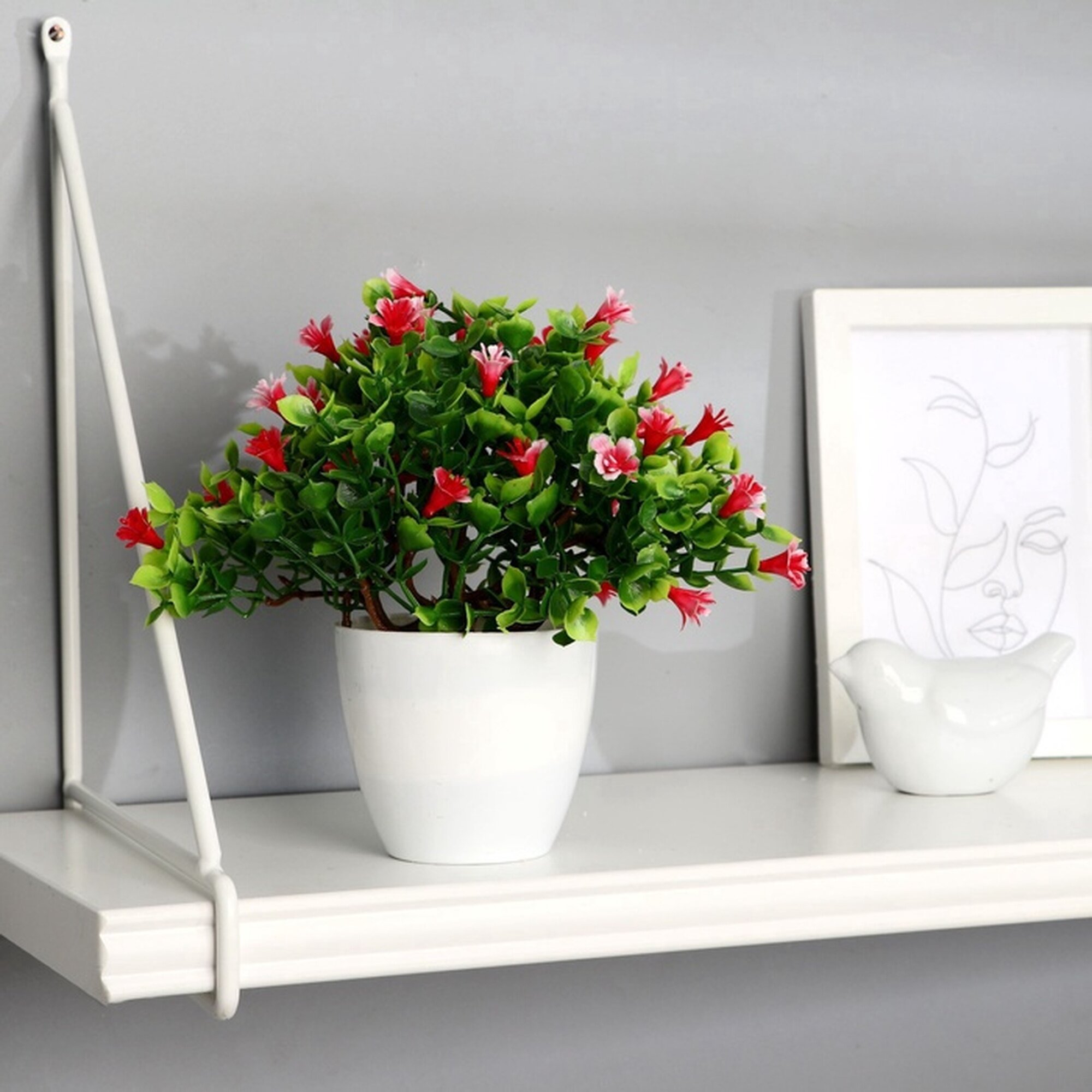 Бонсай Сима-ленд «Примула Галант», в горшке, пластик, высота 19 см