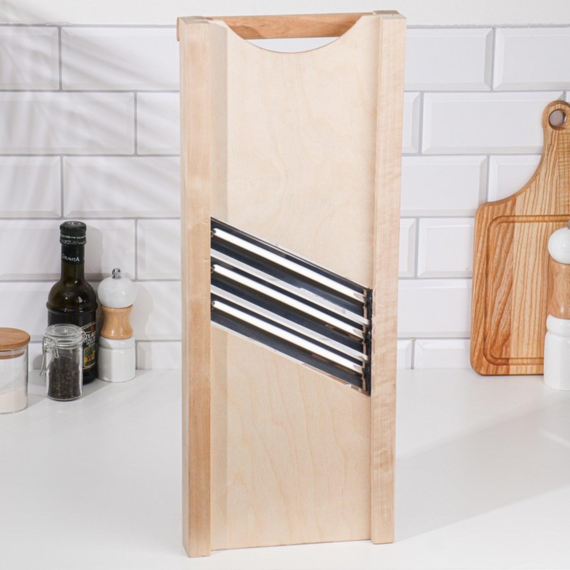 Шинковка для капусты Сима-ленд, с коробом, 57 см × 22 см × 4 см, бежевая