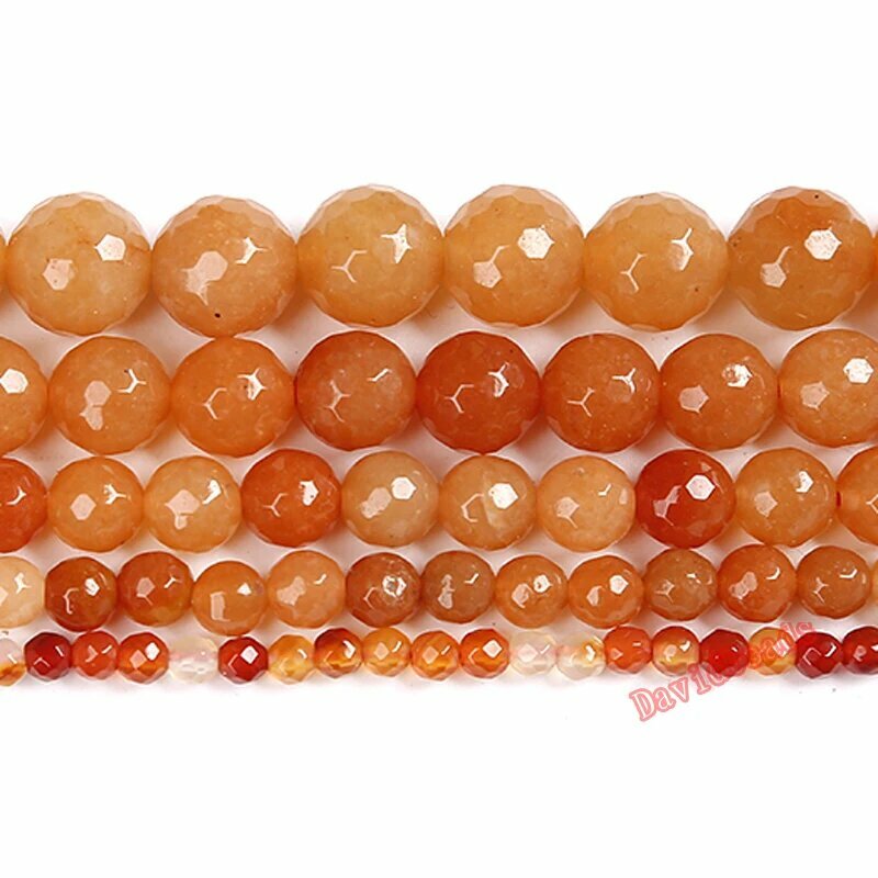 Красные граненые бусины из авантюрина MOON BEADS 4mm 95pcs 1lot