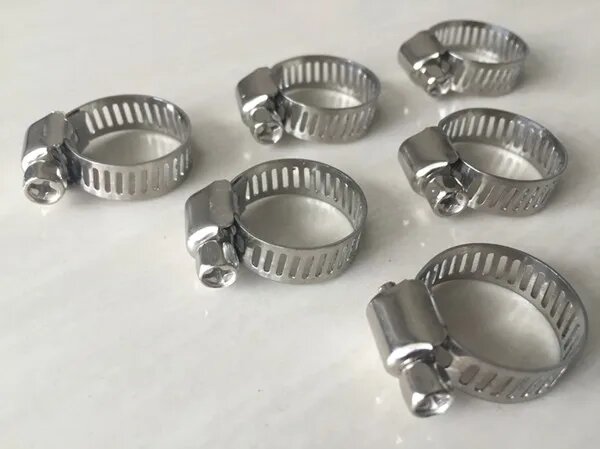 Зажимы для труб VIDONIA 10-16mm из нержавеющей стали 10шт