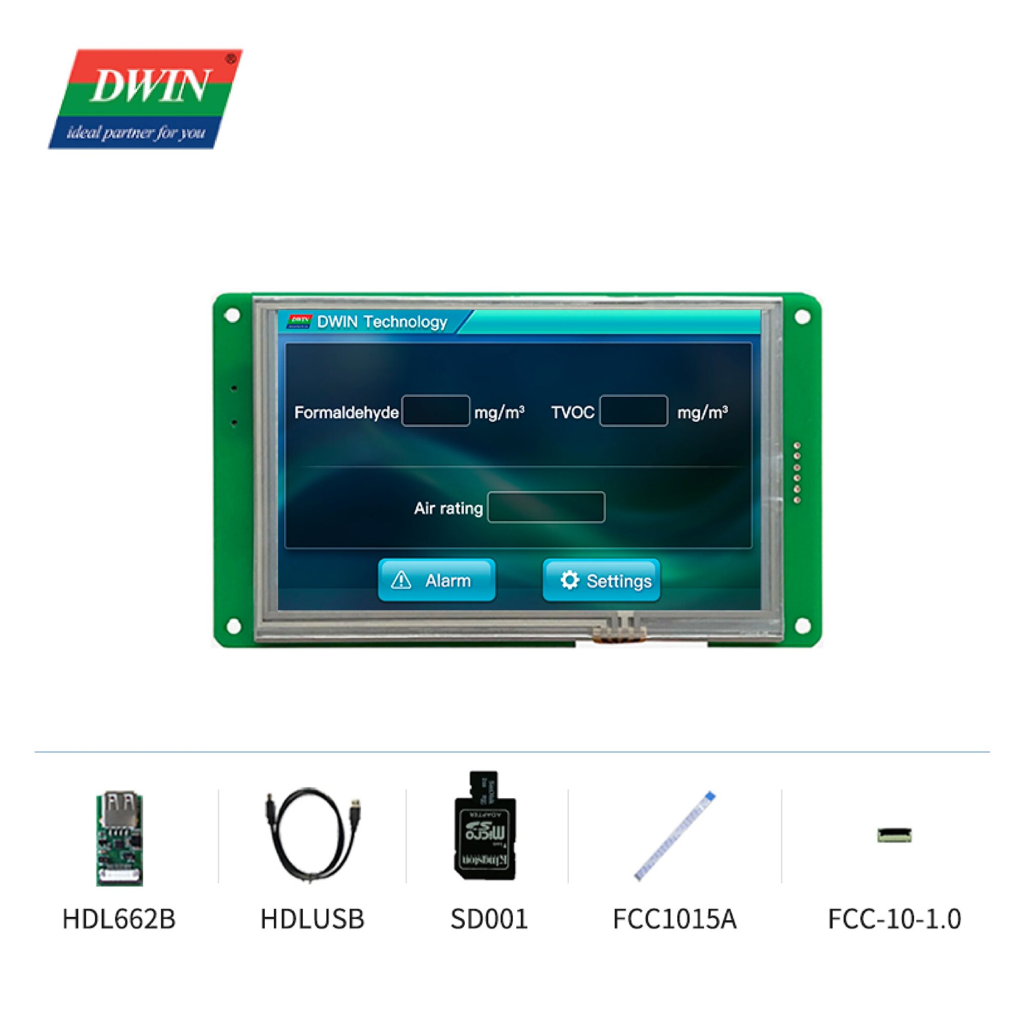 DWIN 5 дюймов ЖК-дисплей 800x480 RTP with Accessory