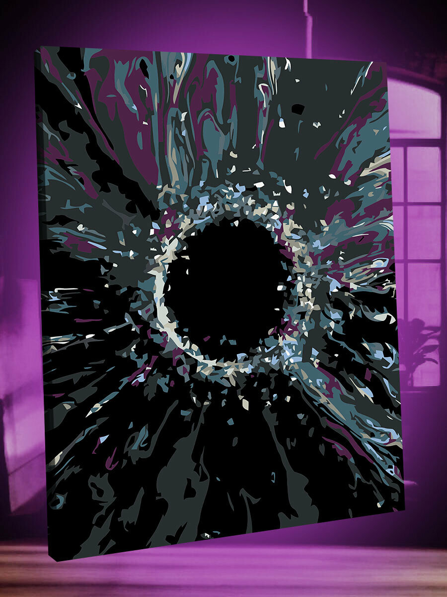 Картина по номерам Абстракция цветок / Abstraction flower холст на подрамнике