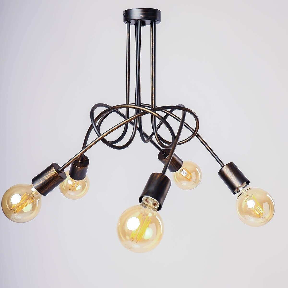 Потолочная люстра Adilux Tango Black Patina 10135 /10135