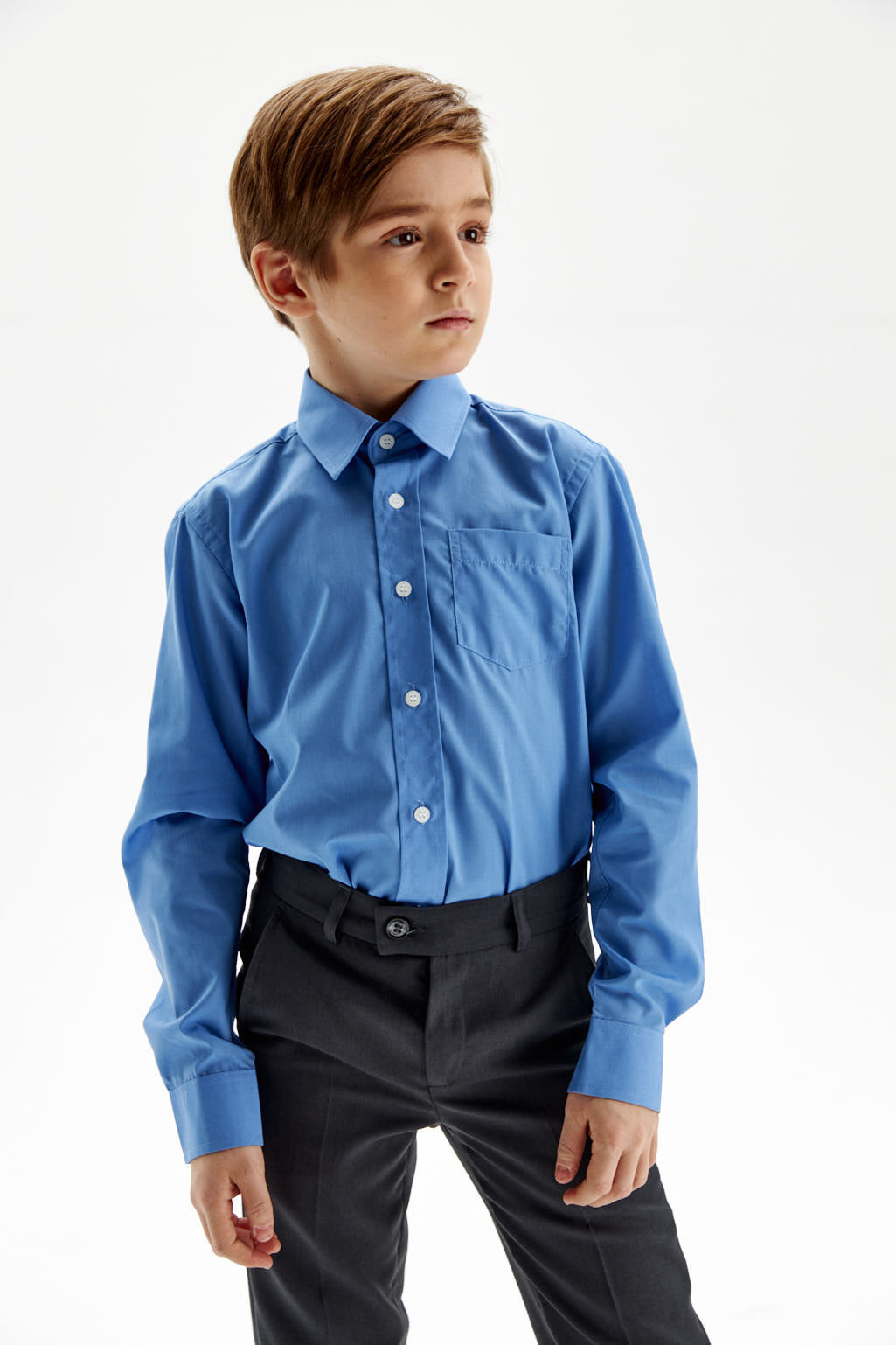 Школьная рубашка прямого кроя