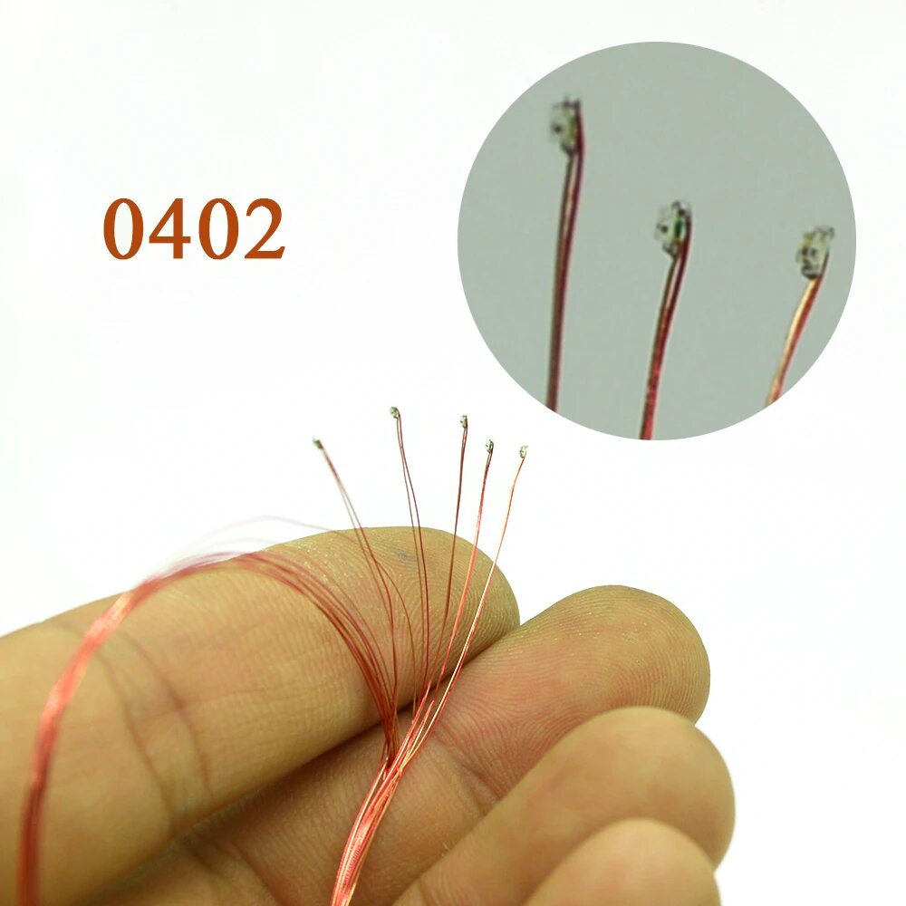 TERAYSUN Проводные светодиоды SMD 0201/0402 3В 0402 GREEN