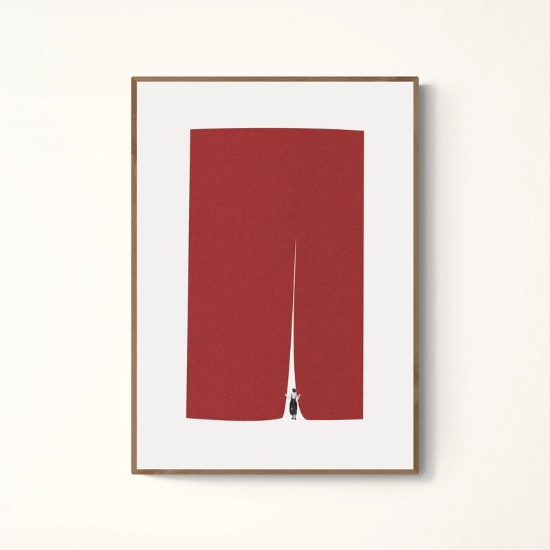 Vintage Abstract Creative Poster Curiosity Funny Whimsy Canvas Prints Premium Collage Wall Art Dorm Living Room Home Decoration
