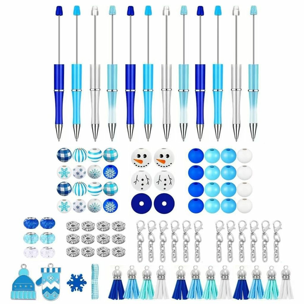 Рождественская ручка из бисера