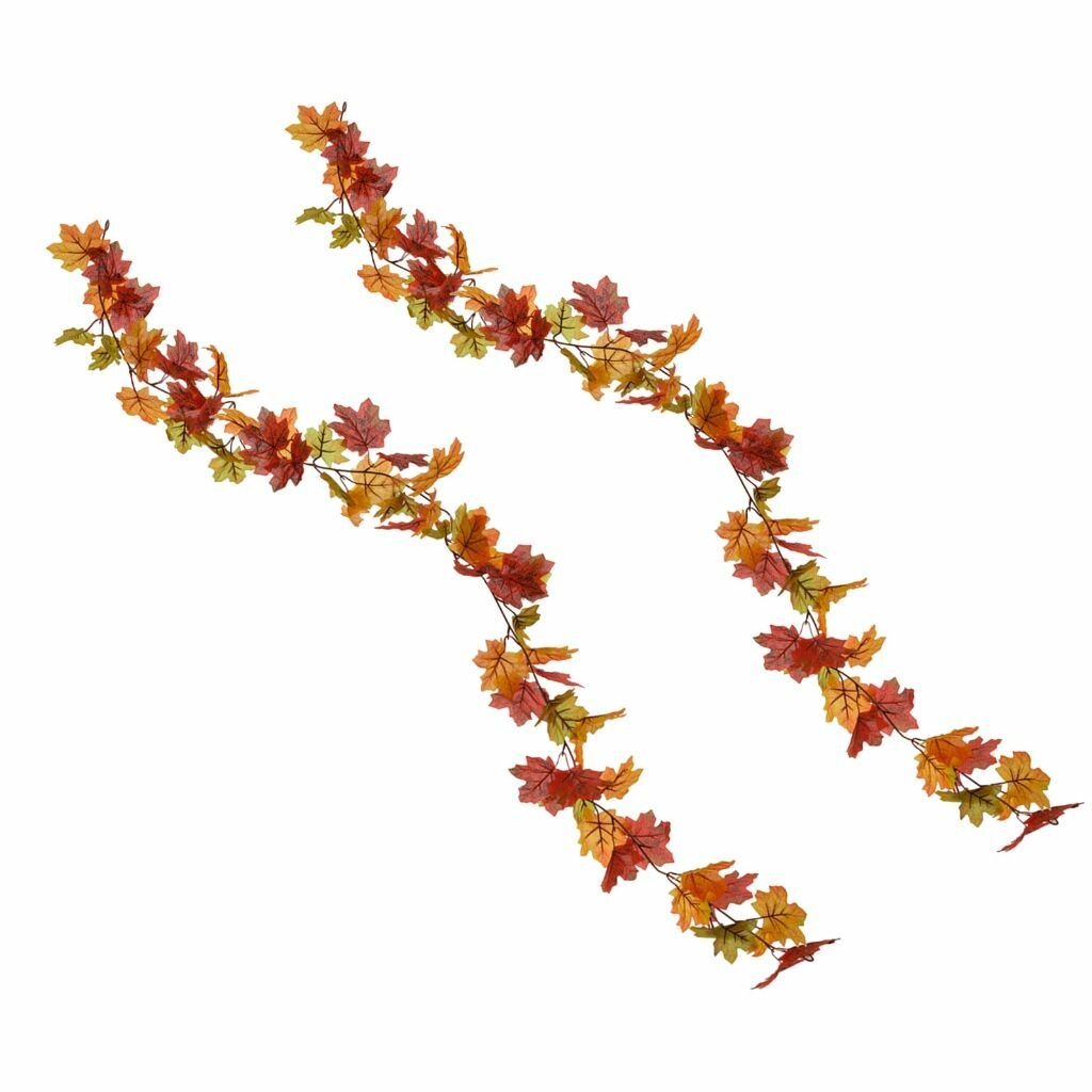 2pcs Искусственная виноградная лоза, висящая листовая растение, листья 69 ' для свадебного праздника на День Благодарения