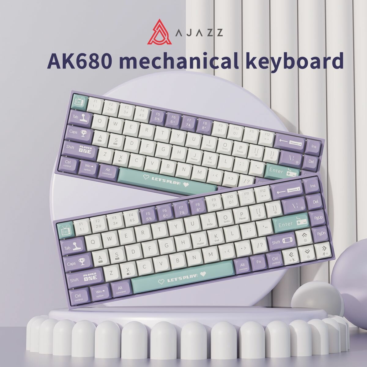 AJAZZ AK680 беспроводная игровая механическая клавиатура