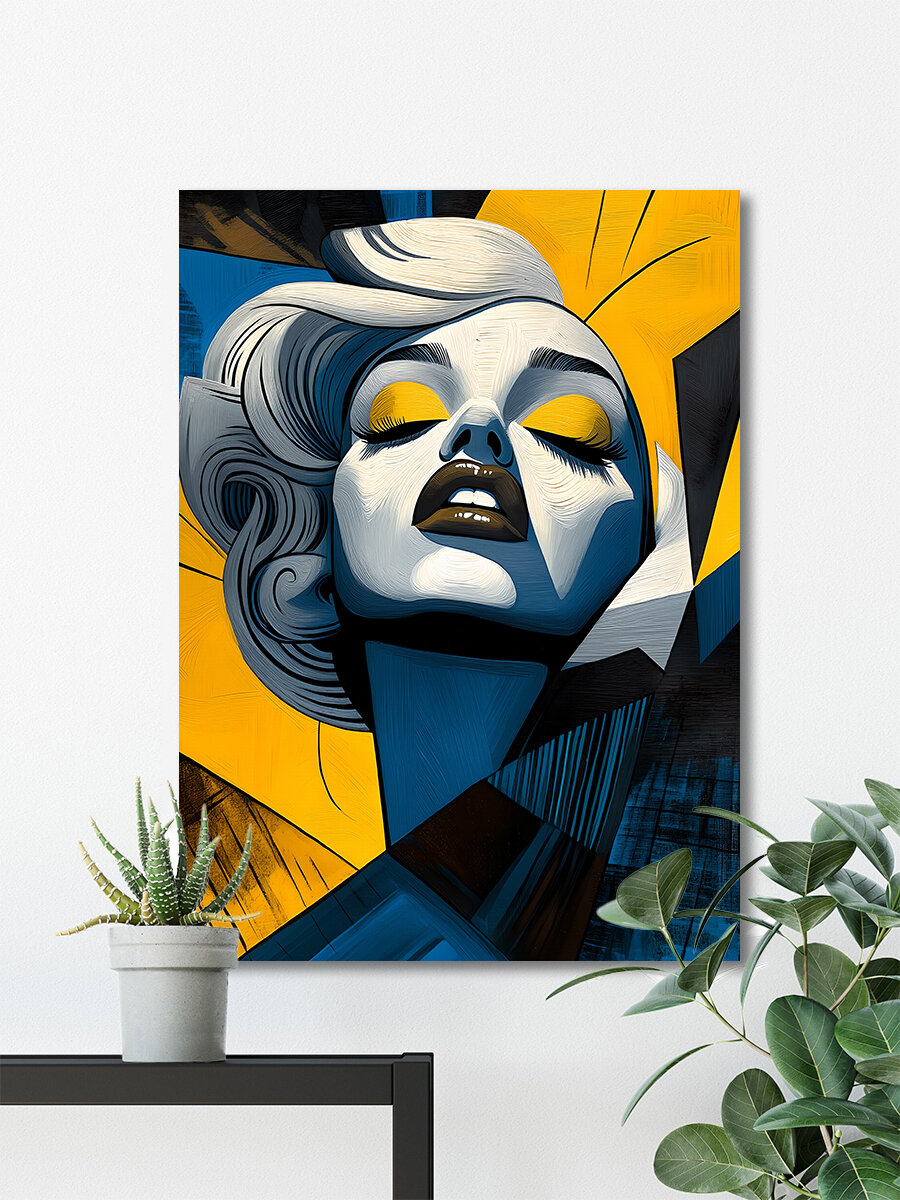 Картина дизайнерская / вертикальная - Мэрилин Монро, картина 30х40 см.